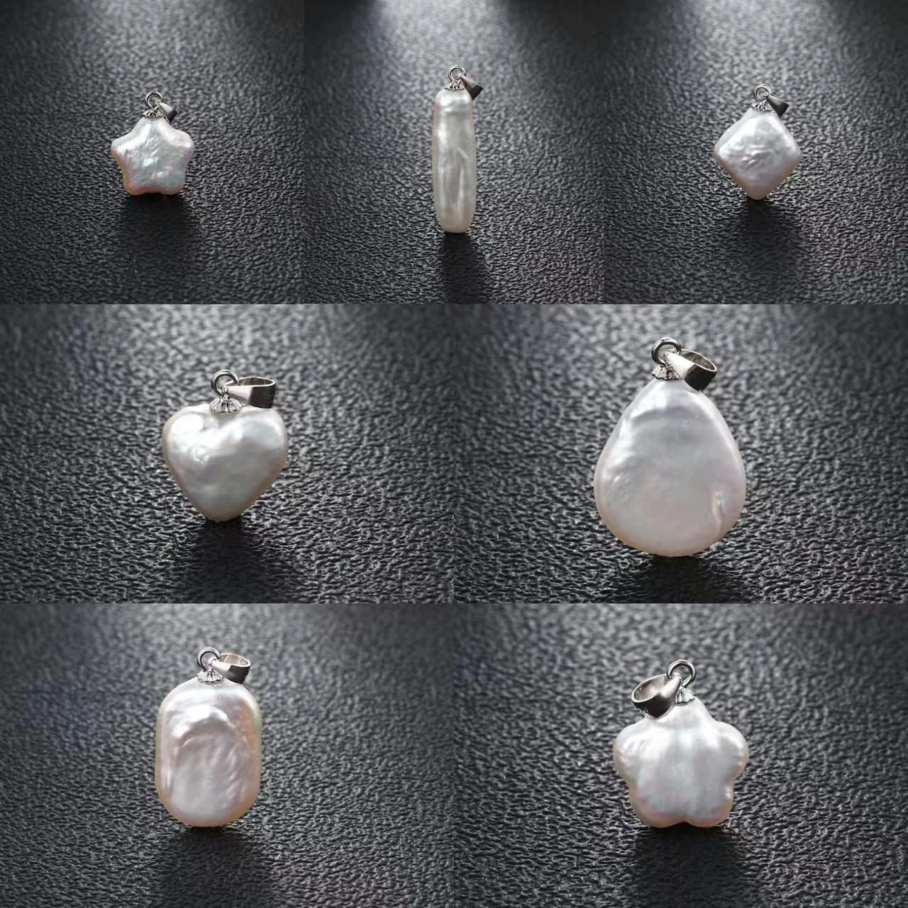 New-Fashion-Natural-Freshwater-Multiple-Shape-Baroque-White-Pearl-925 ...