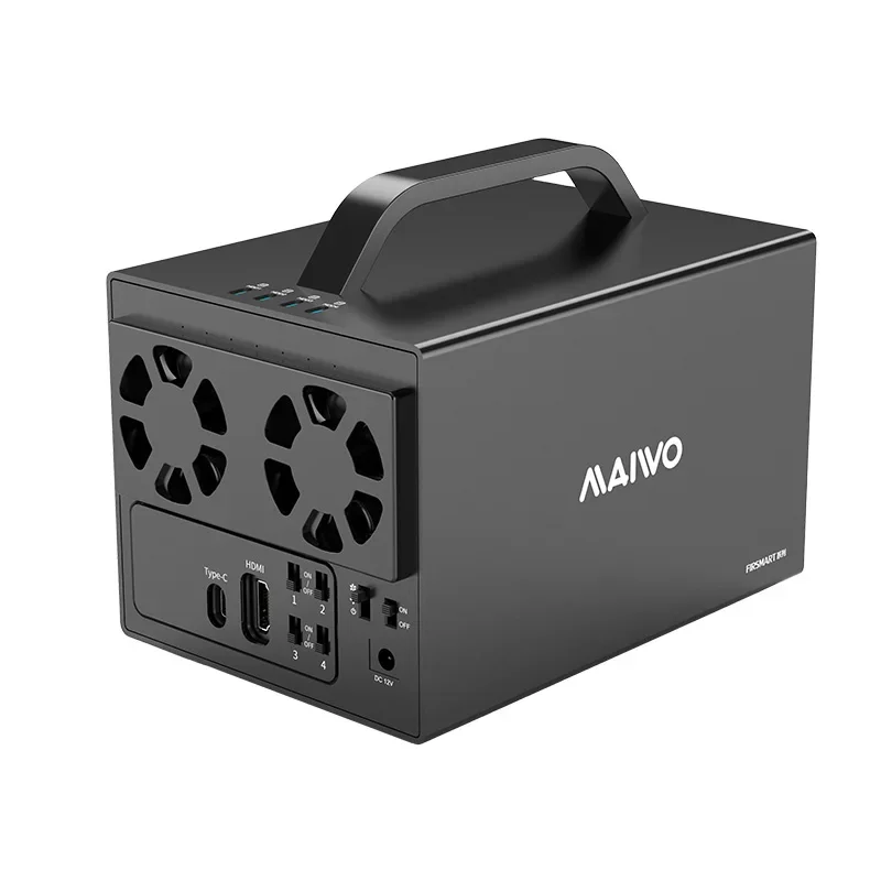 4-Bays-Mini-Aluminum-3-5-SATA-HDD-SSD-Hard-Disk-Drive-Cabinet-Enclosure ...