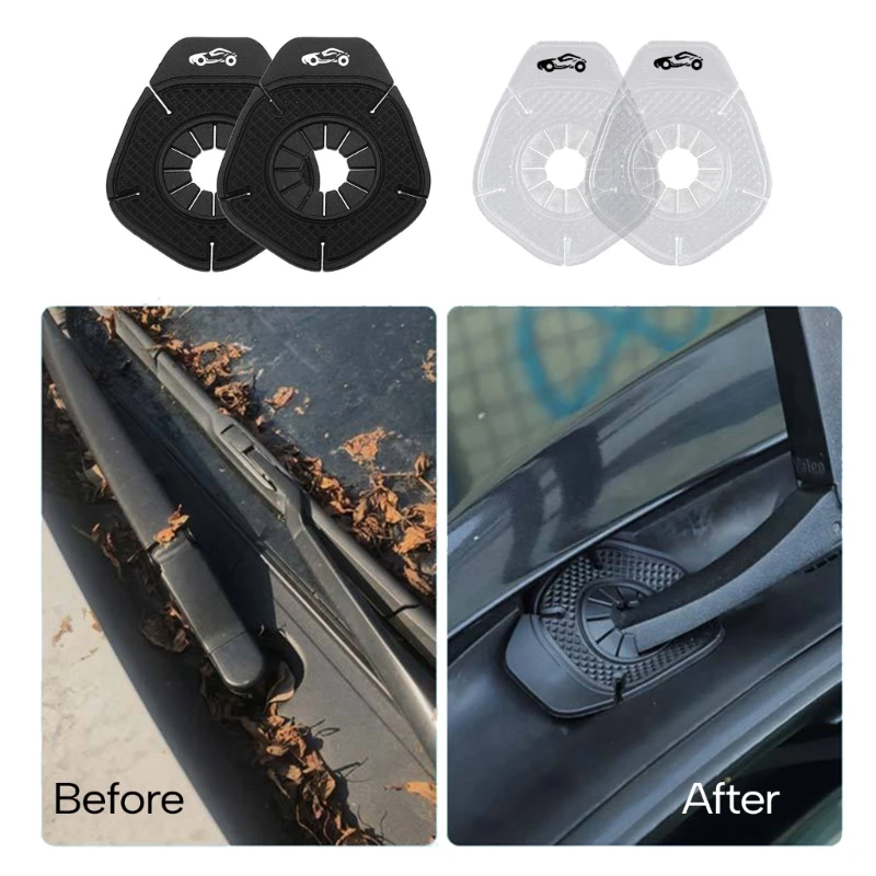 Car-Front-Wiper-Dust-Cover-Wiper-Arm-Bottom-Hole-Windshield-Wiper-Cover ...