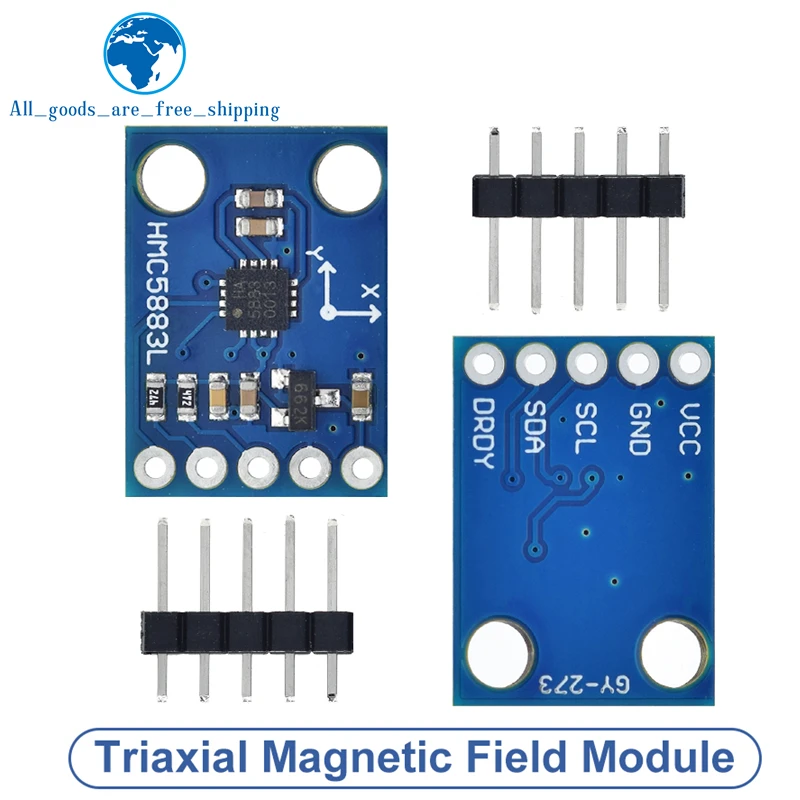 TZT-GY-273-QMC5883L-Module-Triple-Axis-Compass-Magnetometer-Sensor-3V ...