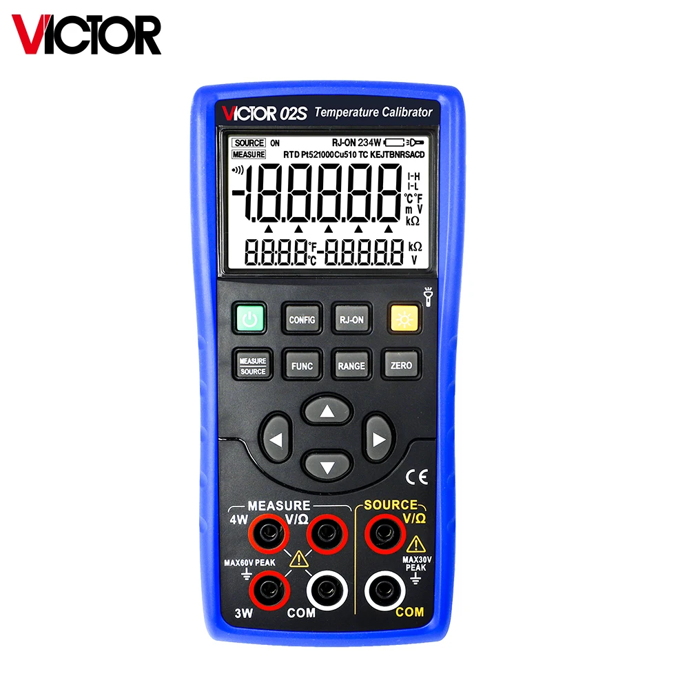 VICTOR-02-RTD-Calibrator-Standard-Precision-Multifunction-Loop-Process-Signal-Thermal-Resistance ...