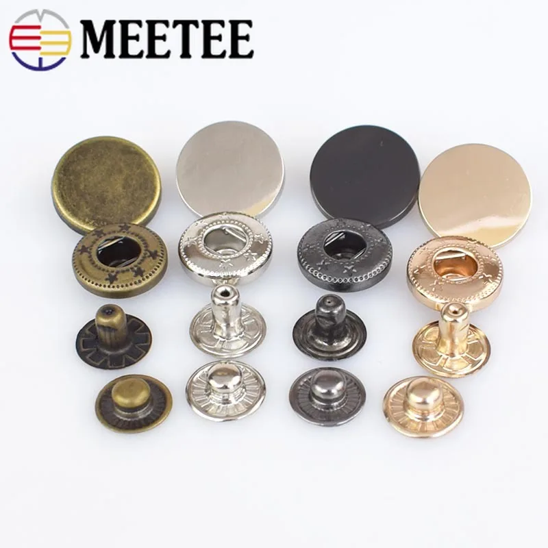 20set Metal Press Stud Sewing Buttons Snap Fasteners Sewing Accessories ...