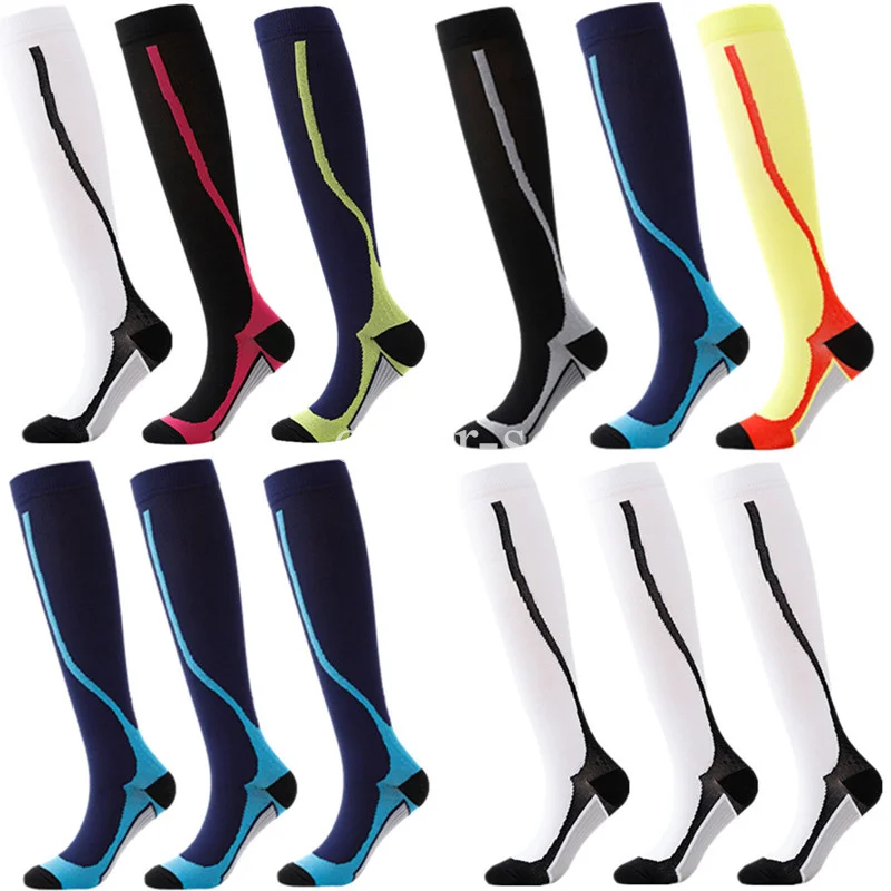 3-Pairs-Compression-Socks-Stockings-20-30mmhg-Men-Women-Sports-Socks ...