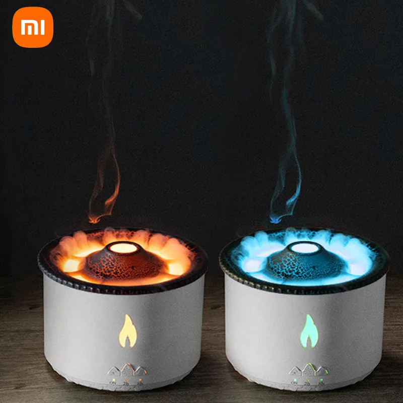 Xiaomi Flame Diffuser Volcano Humidifier and Seasoning Aromatherapy Oil ...