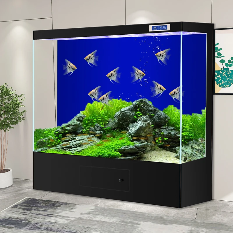 New-Fish-Tank-Gold-Crystal-Super-White-Glass-Medium-and-Large-Aquarium ...