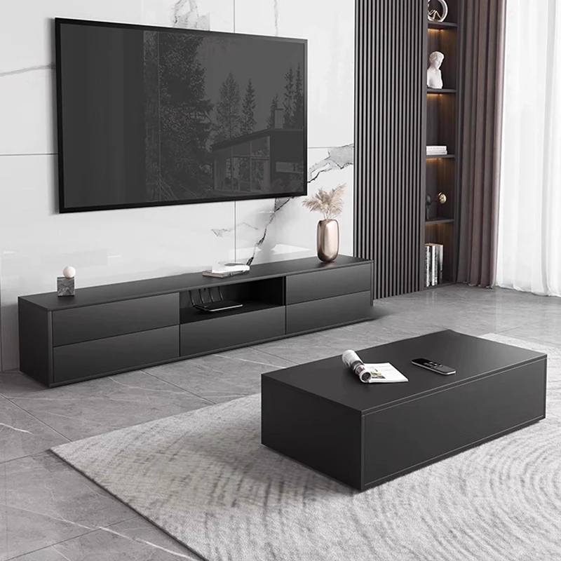 Designer Aesthetic Tv Stands Wood Office Storage Drawers Tv Table ...