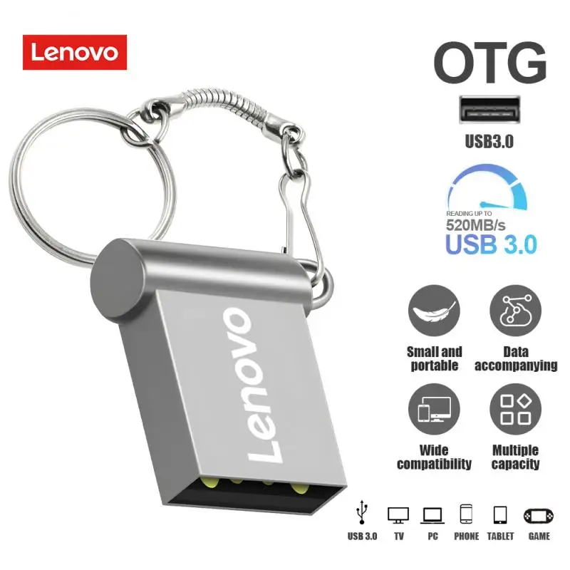 Lenovo-Mini-unidad-Flash-USB-3-0-Pendrive-de-alta-velocidad-2TB-1TB ...