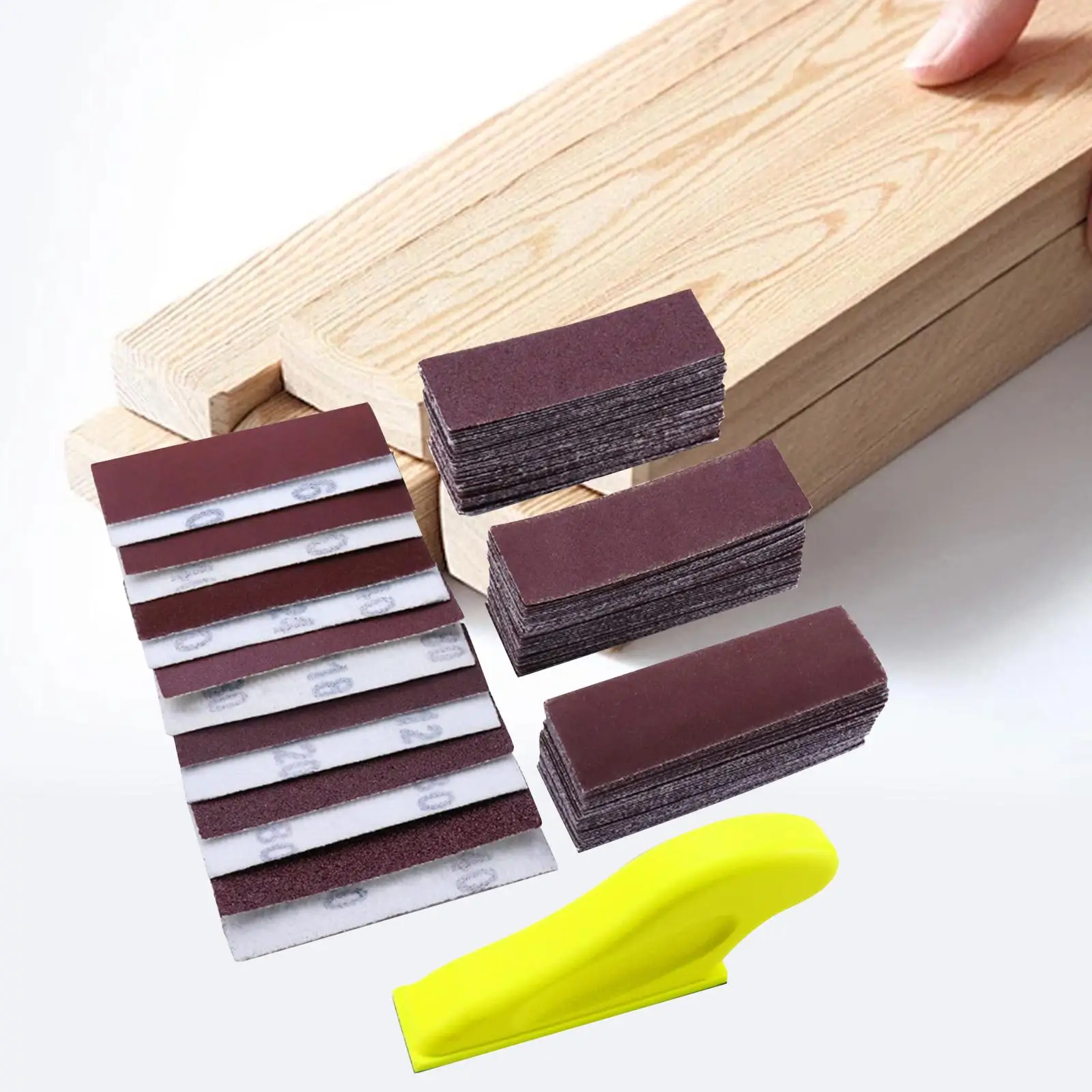 121-Pieces-Hand-Sander-Kit-Micro-Sander-Block-Mini-Detail-Finger-for ...