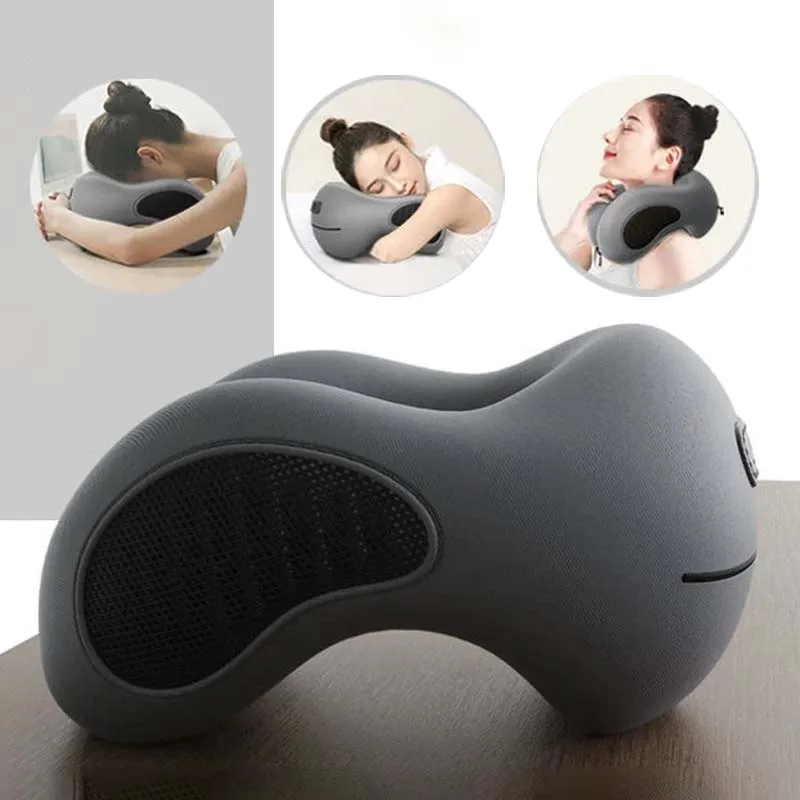 Multifunction-U-Shaped-Sponge-Core-Neck-Pillow-Slow-Rebound-Soft-Travel ...