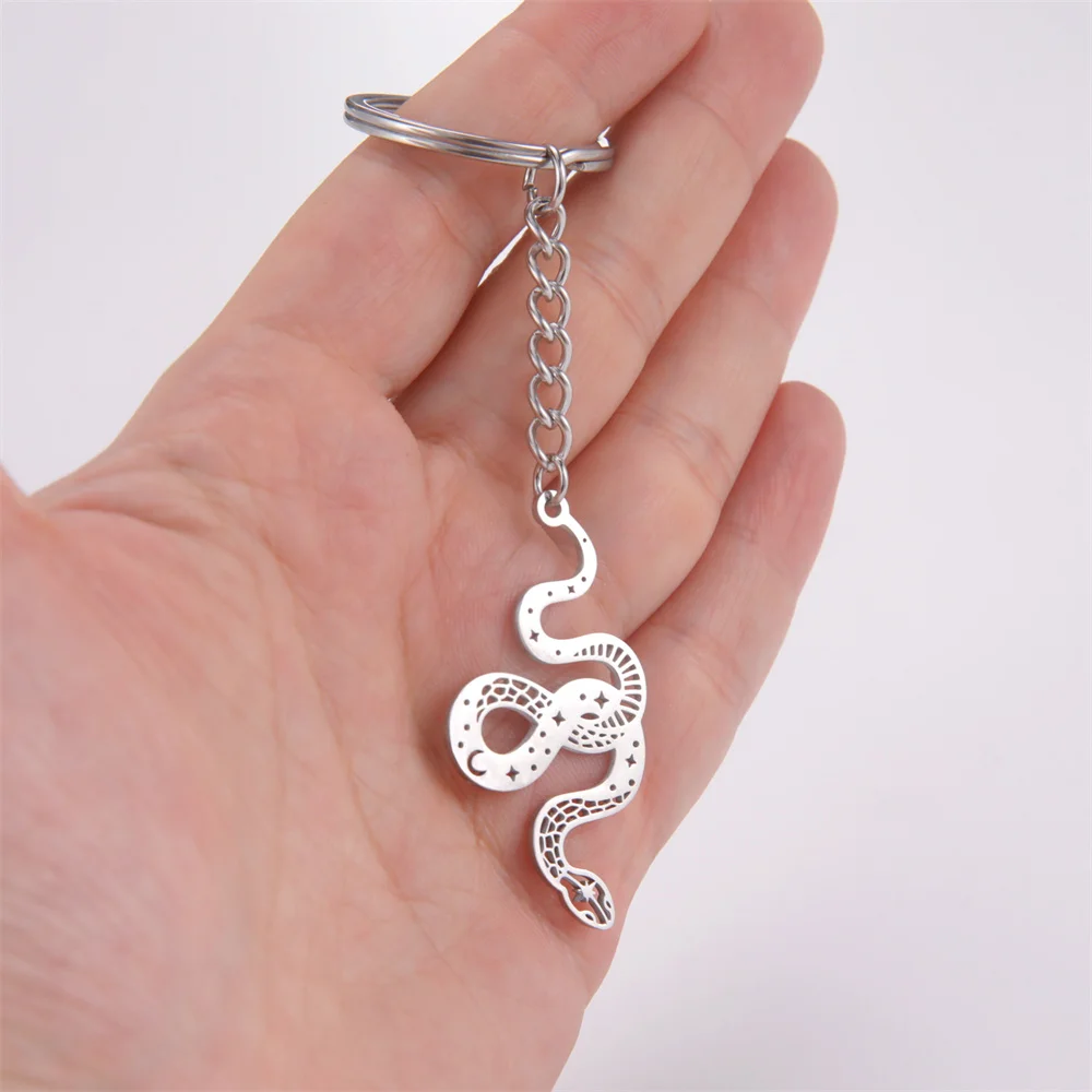 EUEAVAN Punk Gothic Snake Dangle Keychain Vintage Animal Serpent ...