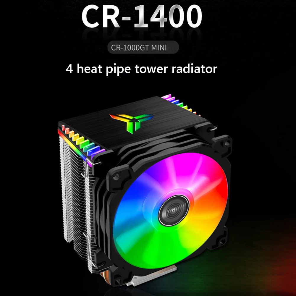 Cpu 쿨러 4 히트 파이프 92mm 냉각 팬 Pwm 4 핀 Cpu 타워 쿨러 온도 제어 유압 베어링 Amd인텔
