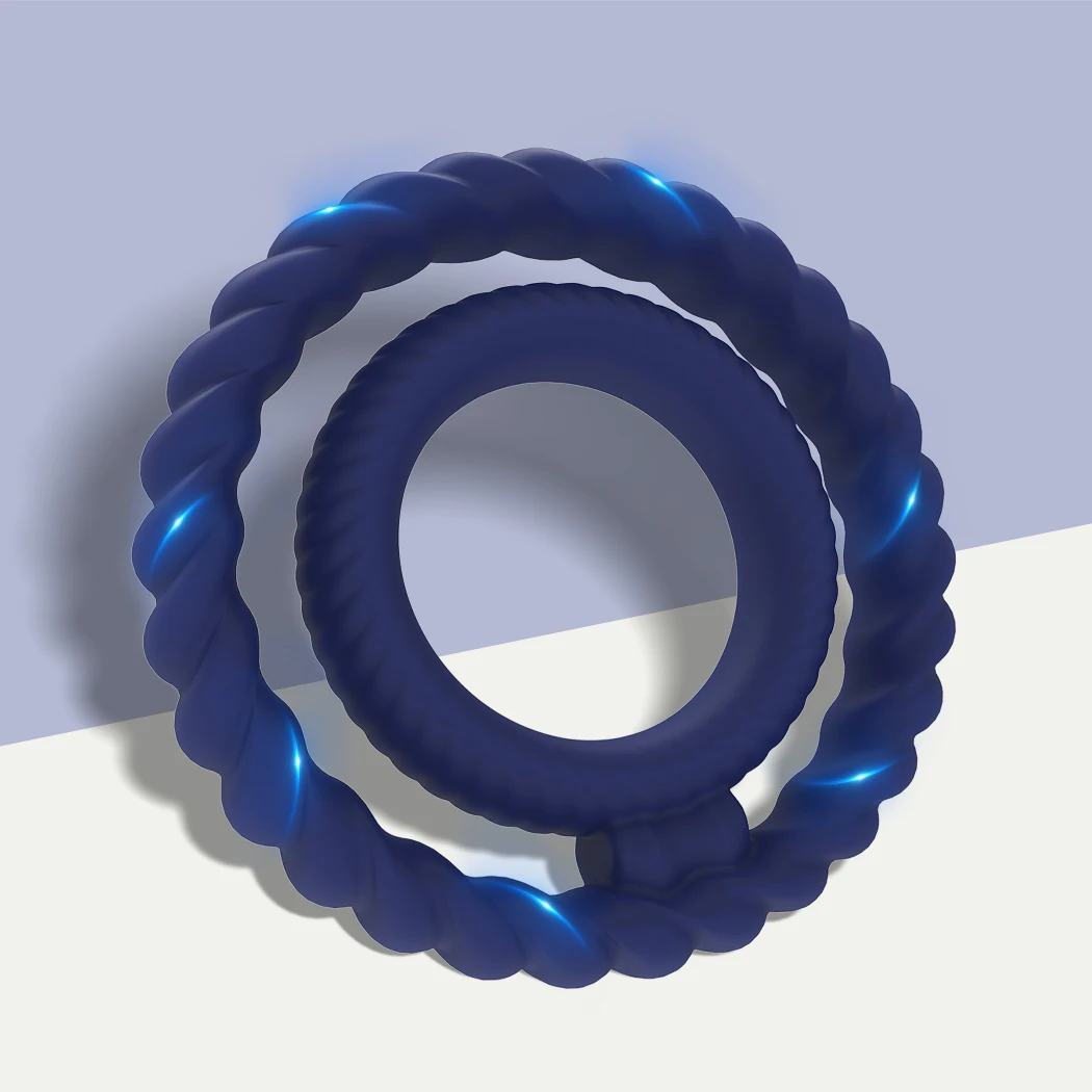 Male-Penis-Ring-Silicone-Cock-Rings-Delay-Lock-Ejaculation-Dual-Scrotal-Binding-Ball-Stretcher ...