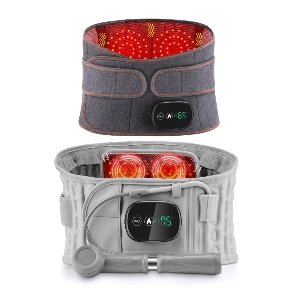 Electric-Back-Massager-Red-Light-Heating-Vibration-Lumbar-Pad-Waist ...