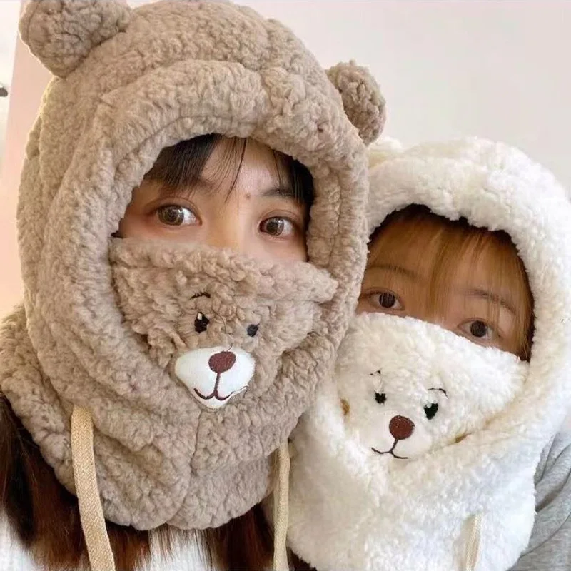 Gorro-con-orejas-de-oso-de-dibujos-animados-para-mujer-y-ni-a-gorro-de ...