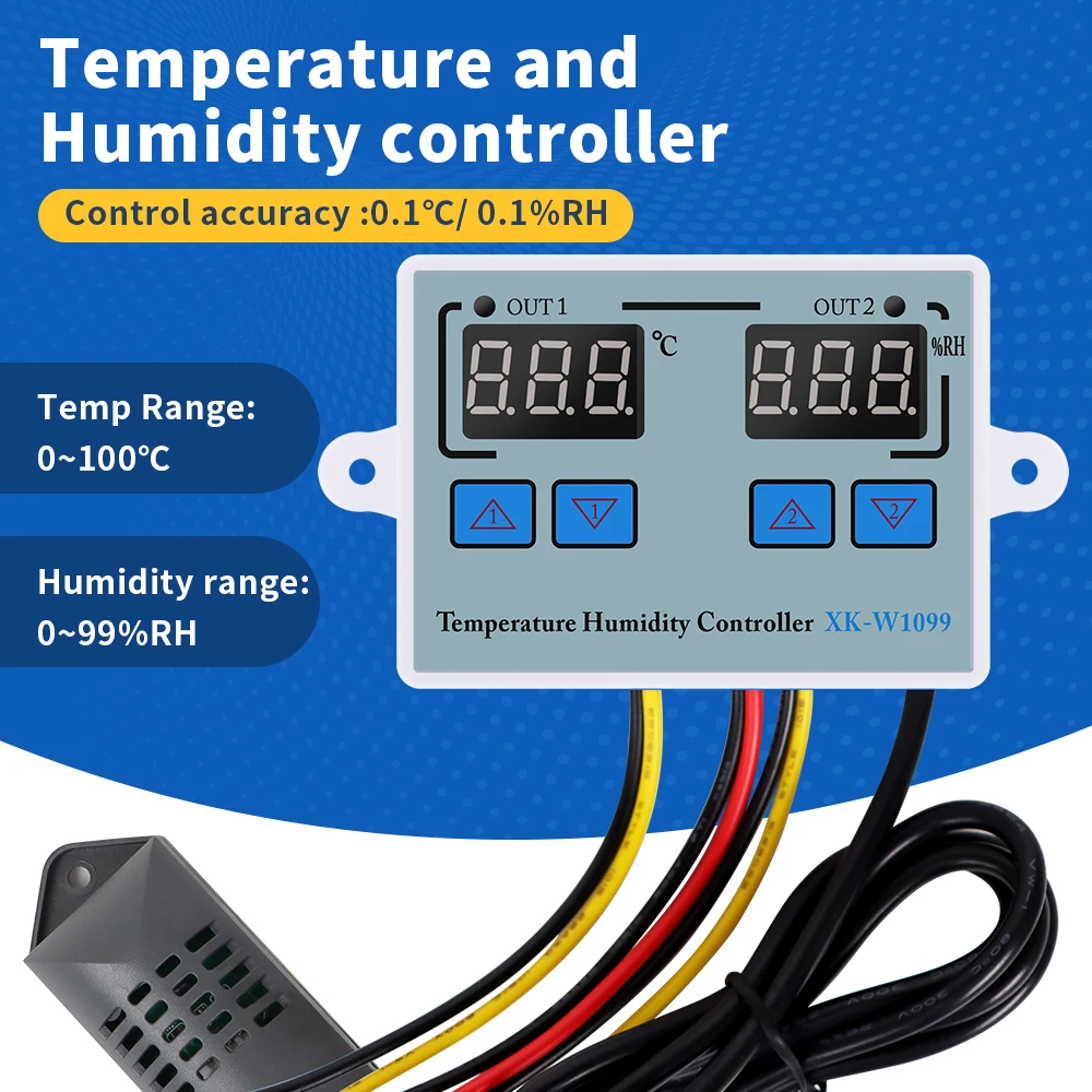 W1099-Dual-Display-Digital-Temperature-Humidity-Controller-AC-110-220V ...