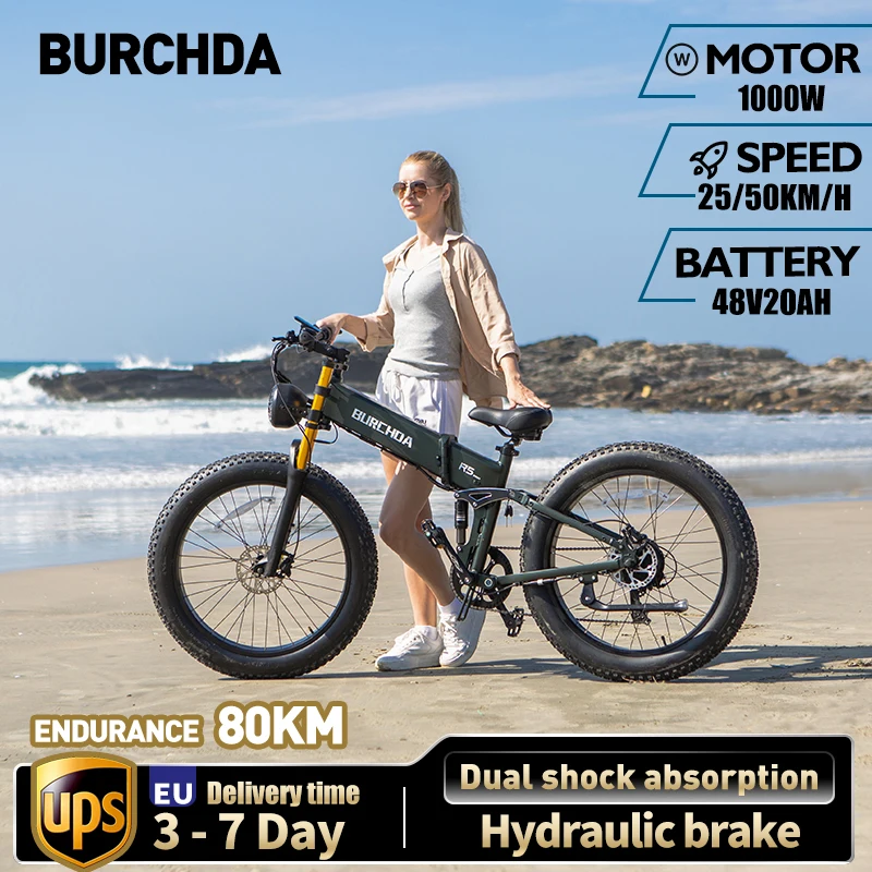 BURCHDA-R5PRO-1000W50KM-H-Mountain-Electric-Bicycle-48V20AH-Lithium ...