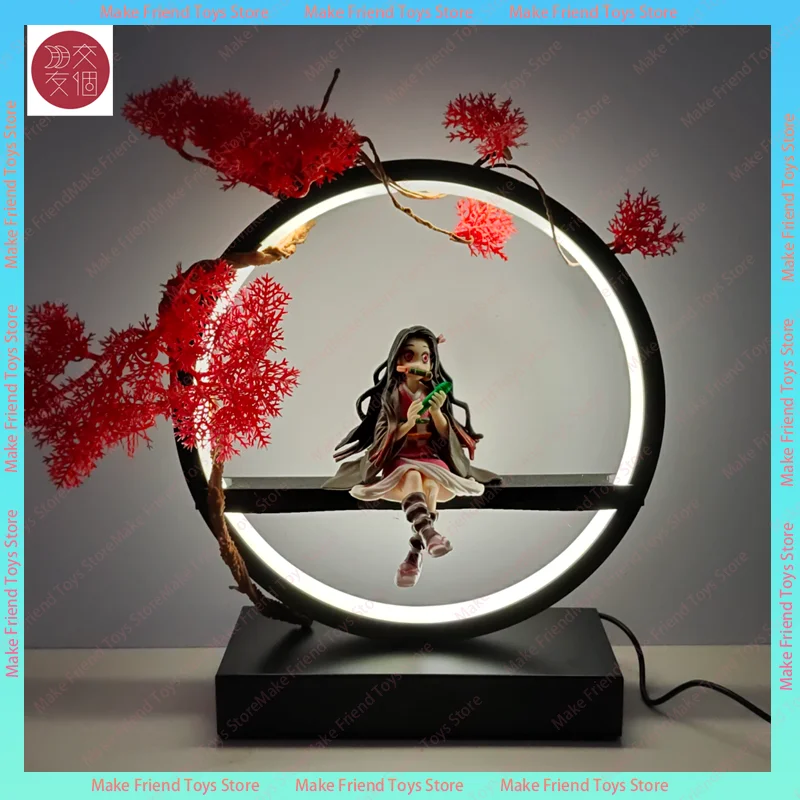 Plug-In Nezuko Demon Slayer 3d Led Luce notturna Luce d'atmosfera Usb ...