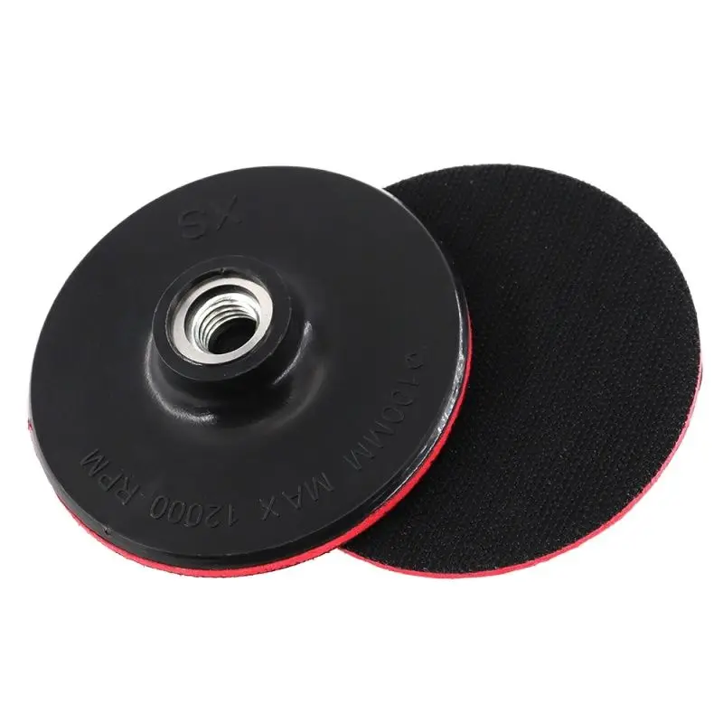 4Inch-Rubber-Backer-Pad-100mm-Thin-Hook-Loop-Sanding-Pad-Pallet-Angle-Grinder-Polisher-Polishing ...