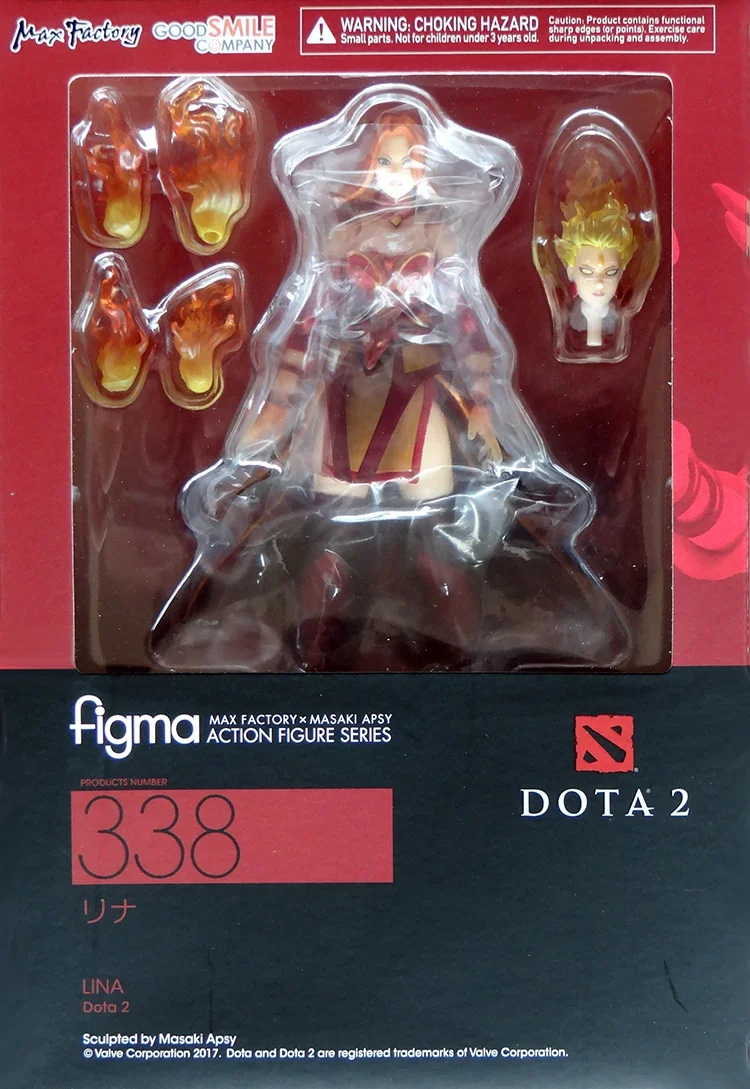 В наличии, оригинальная фигурка Max Factory Figma 338 DOTA 2 Lina Anti ...