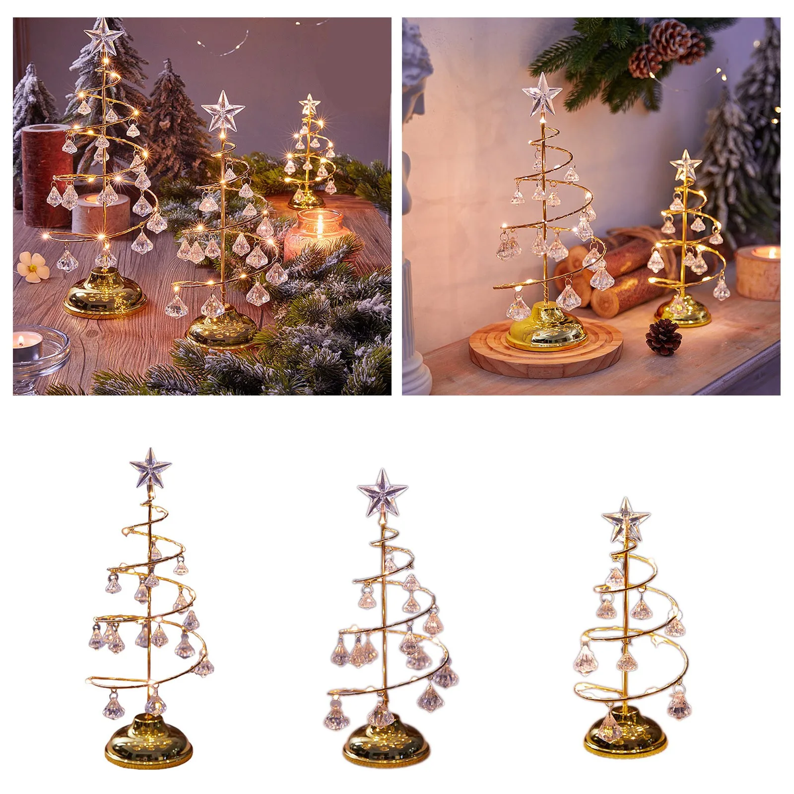 Christmas-Decorations-Galvanized-Christmas-Tree-Luminous-Crystal ...