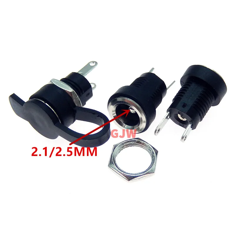 Dc Power Supply Jack Female Panel Mount Connector - Dc-022b 3a 12v Dc ...