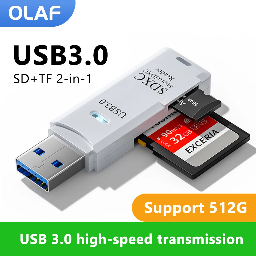 Olaf-SD-TF-Card-Reader-480Mbps-High-speed-Transmission-Adapter-USB-3-0 ...