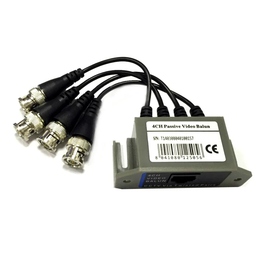 Video Balun, 4 Channel Passive Balun Anti-interference For Industry For ...