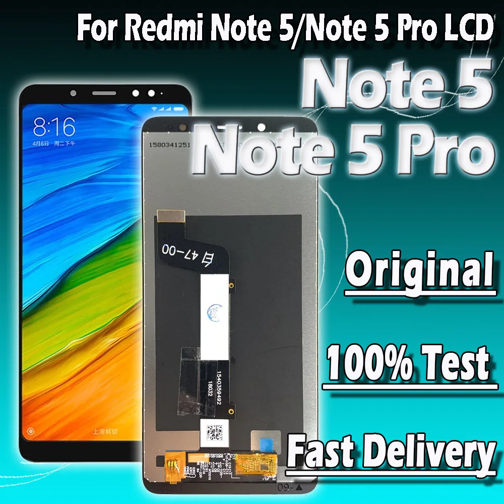 5.99" Original Lcd Screen For Xiaomi Redmi Note 5 Pro LCD Display Touch Screen Assembly For ...