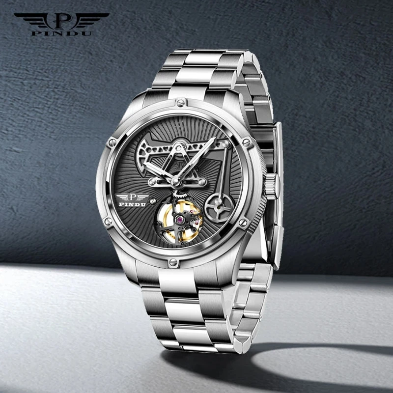 Pindu Design Sapphire Glass Watch para homens, relógio de negócios com ...