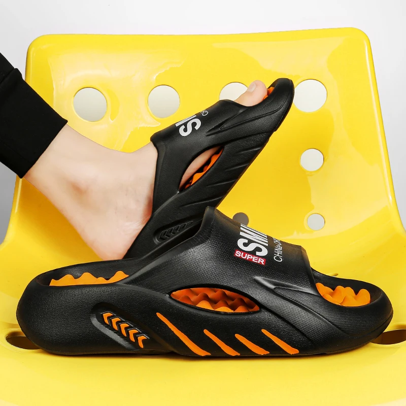 Men Massage Slippers Slides Indoor Outdoor Sandals Beach Casual Shoes ...