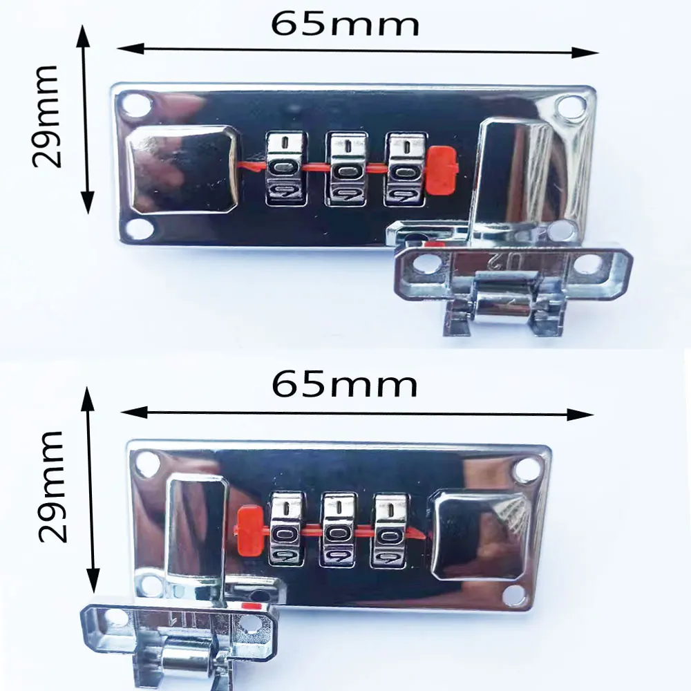 1set Password Lock Latch Silver Coded Lock 65mm*29mm Retro Vintage ...