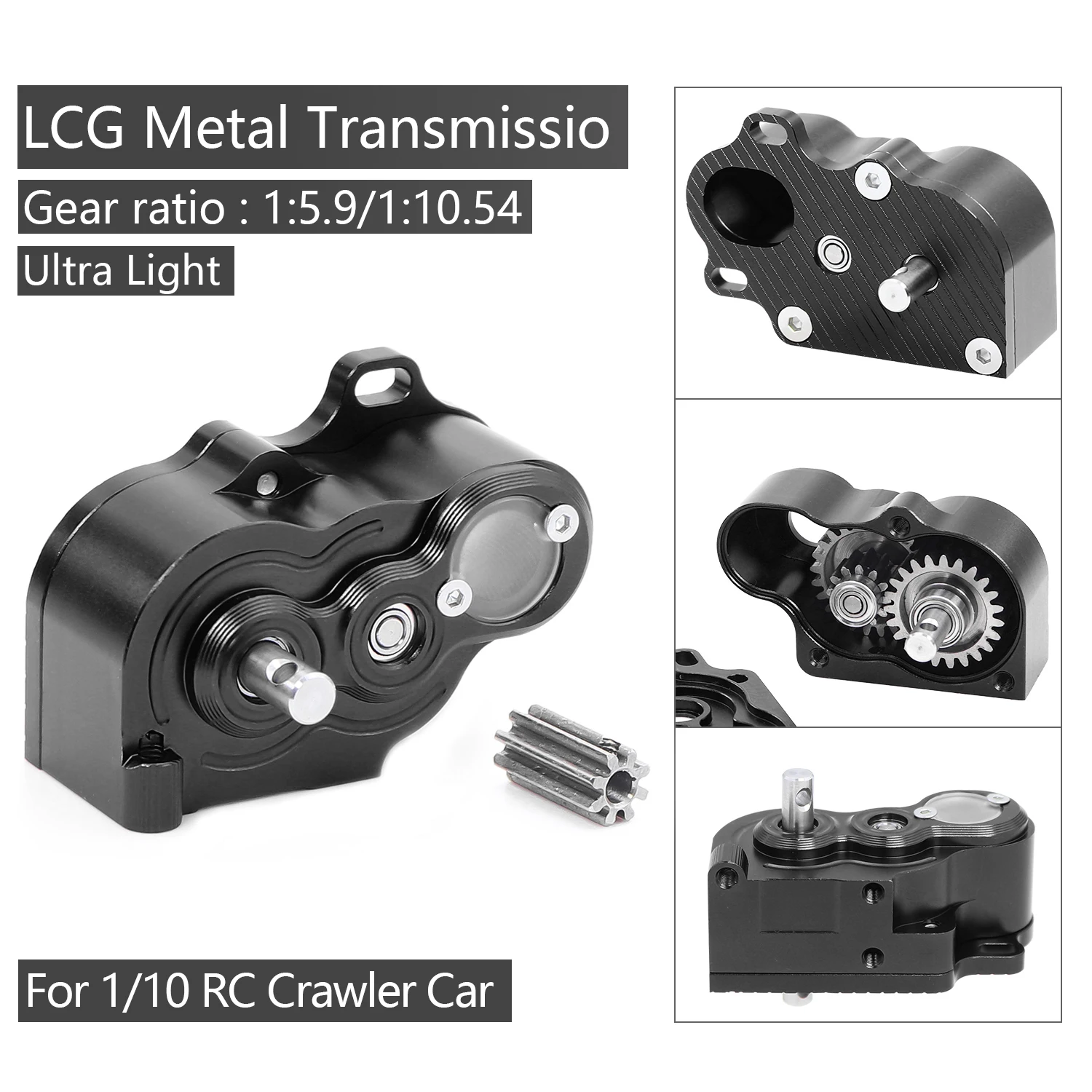 Ultra-Light-LCG-Metal-Transmission-Low-High-Speed-Gearbox-With-Motor ...