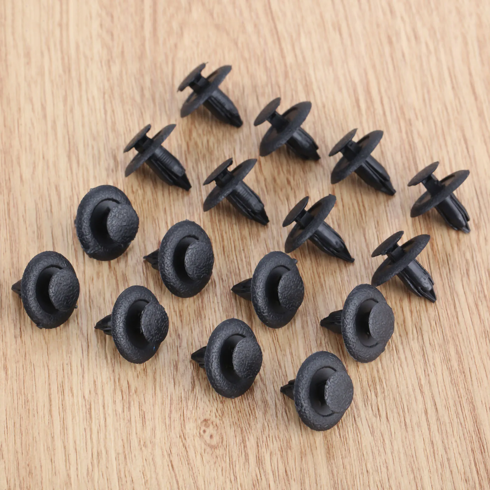 50pcs Auto Fastener 6mm Hole Car Trunk Ceiling Fixed Clamp Push Type ...