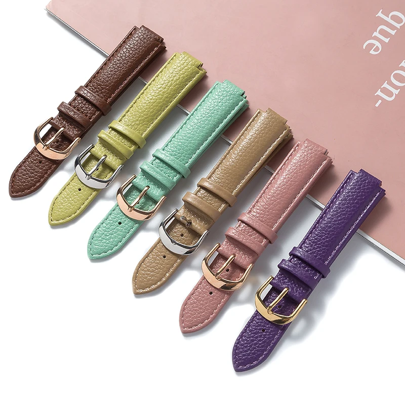 Litchi-Grain-Soft-Leather-Convex-Elephant-Grey-Olive-Green-Men-s-Ladies ...