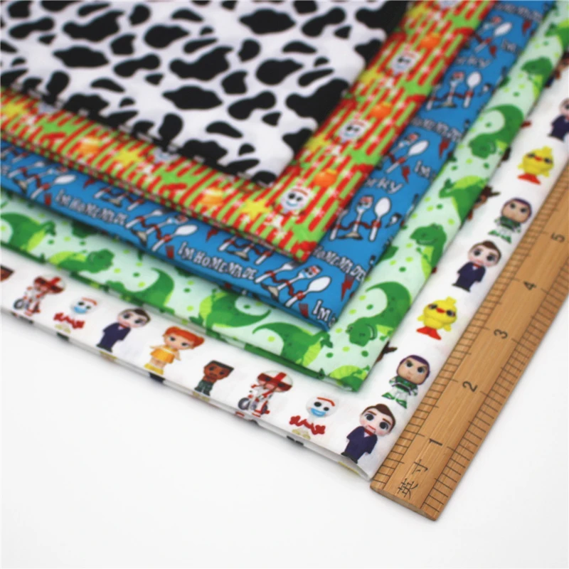 45x145cm Movie Character Print Polyester Fabric Cotton Diy Cloth ...