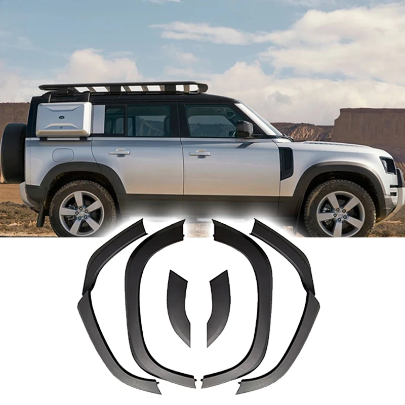 6pcs-Gloss-Black-Widening-Wheel-Fender-Trim-Kit-Eyebrow-accessories-fit ...