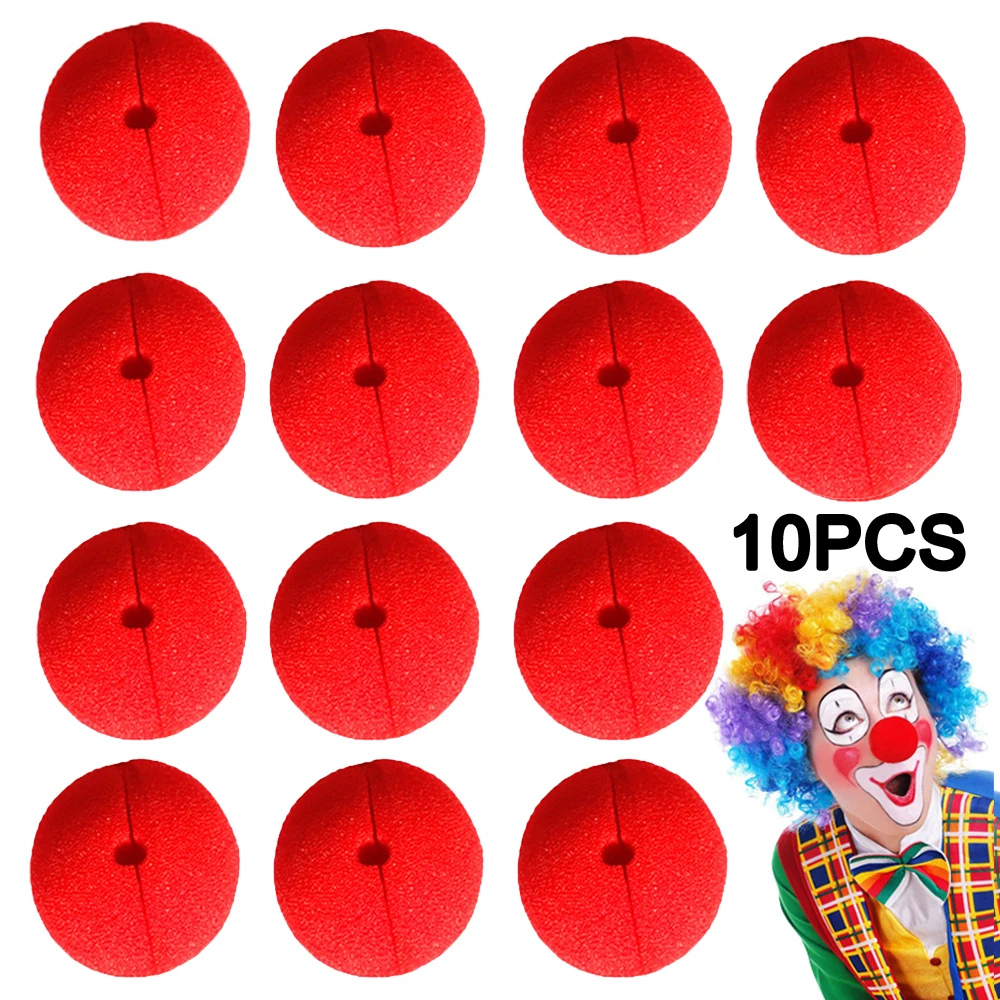 10-1PCS-Red-Clown-Nose-sponge-Circus-Fun-Nose-For-Halloween-Christmas ...