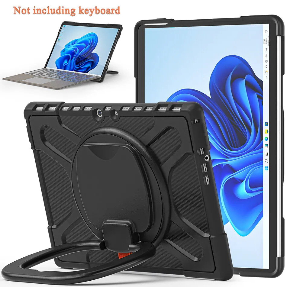 360-Rotation-Kickstand-Heavy-Duty-Silicone-Case-for-Surface-Pro-8-9 ...