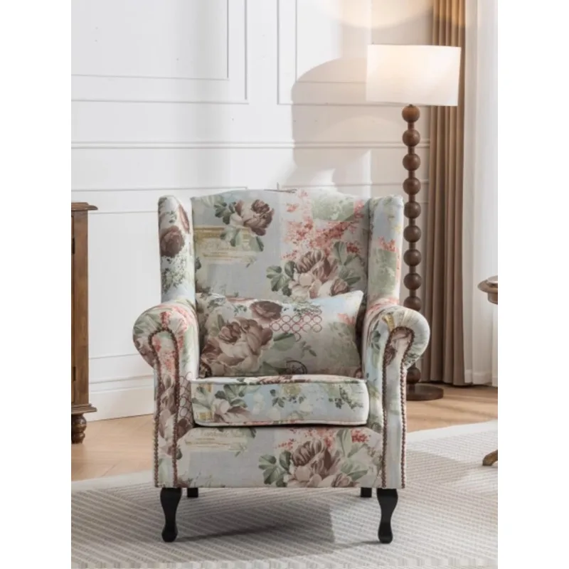 American-rural-small-apartment-retro-fabric-sofa-Nordic-single ...