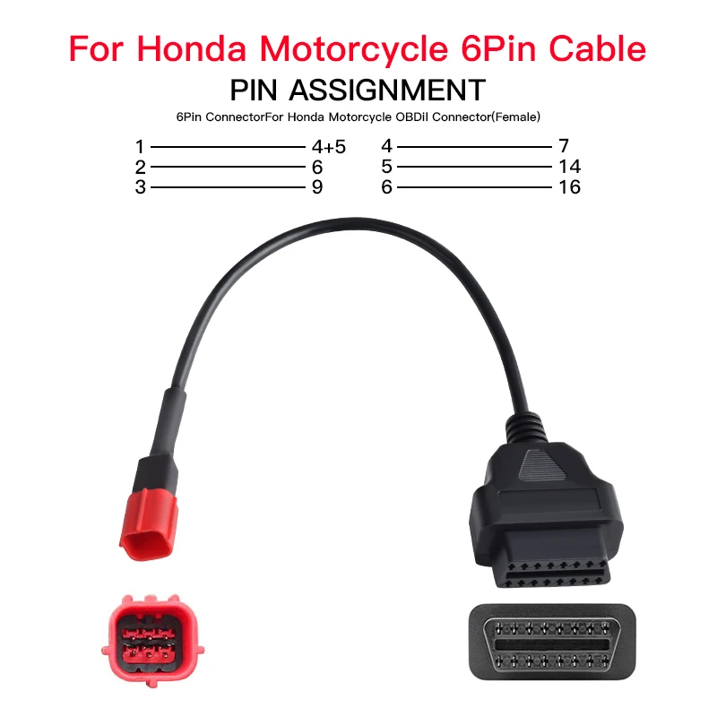 OBD2 Connector for Motorcycle Motobike For YAMAHA 3pin 4pin For HONDA ...
