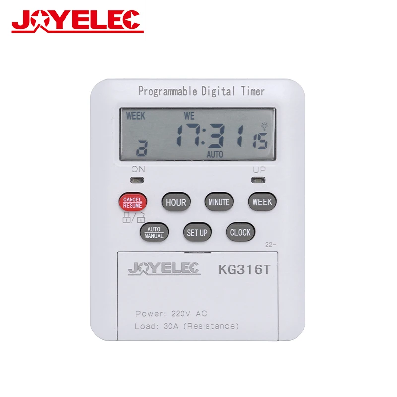 Din Rail 2 Wire Weekly 7 Days Programmable Digital Time Switch 30a Relay Timer Control Ac 220v ...