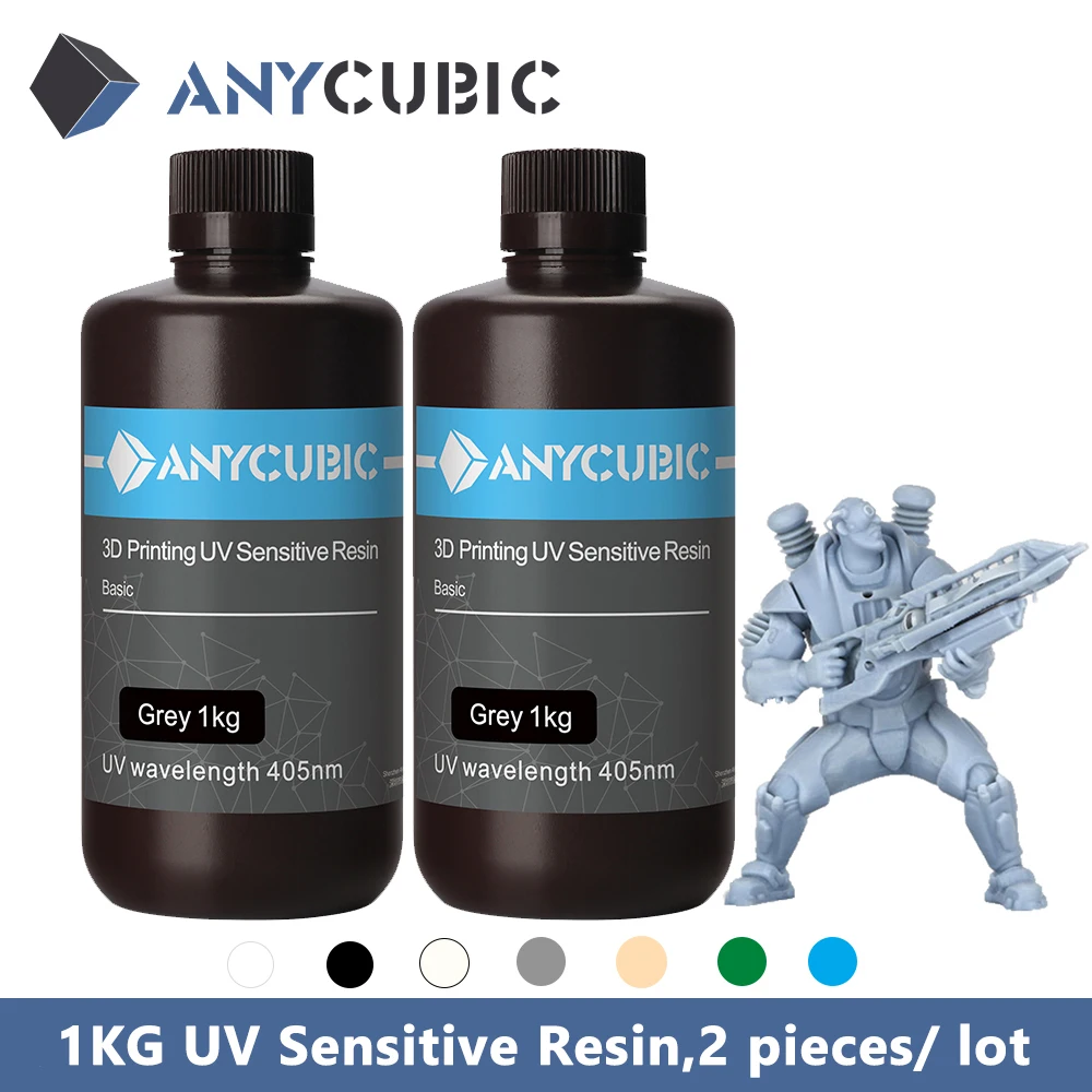 2 Pieces/lot Anycubic 3d Printer Resina 405nm Uv Resin For Photon Mono ...
