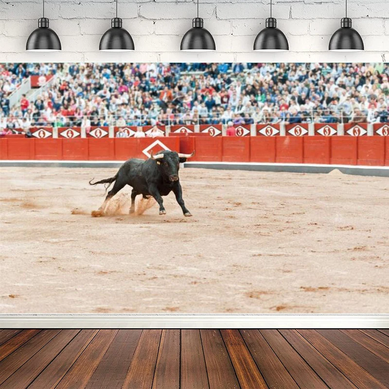Spanish-Bullfight-Backdrop-Madrid-Culture-Amusement-Ground-Cheerful ...