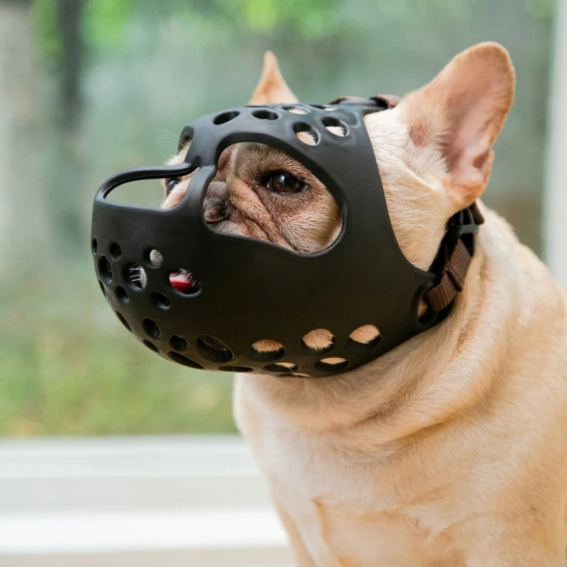 Short-Snout-Dog-Muzzles-Anti-biting-Breathable-Mouth-Mask-for-Bulldog ...