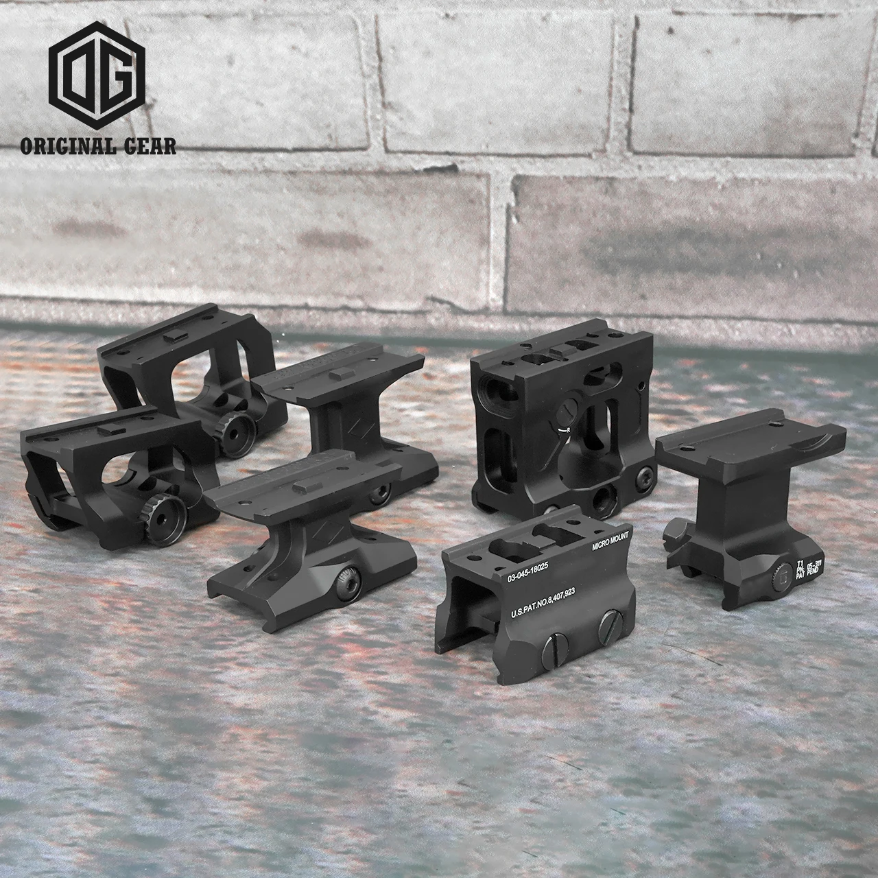 Objectif,Support de Rail de Picatinny tactique de haute qualité pour T1 T2 AR15 Airsoft ...