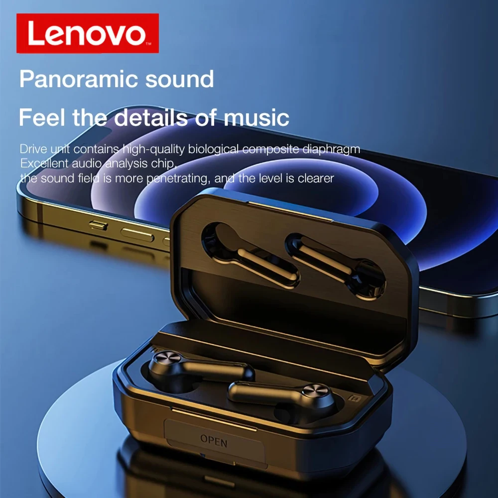 Lenovo-LP3-Pro-Bluetooth-Headset-TWS-Wireless-Touch-Headset-Waterproof ...