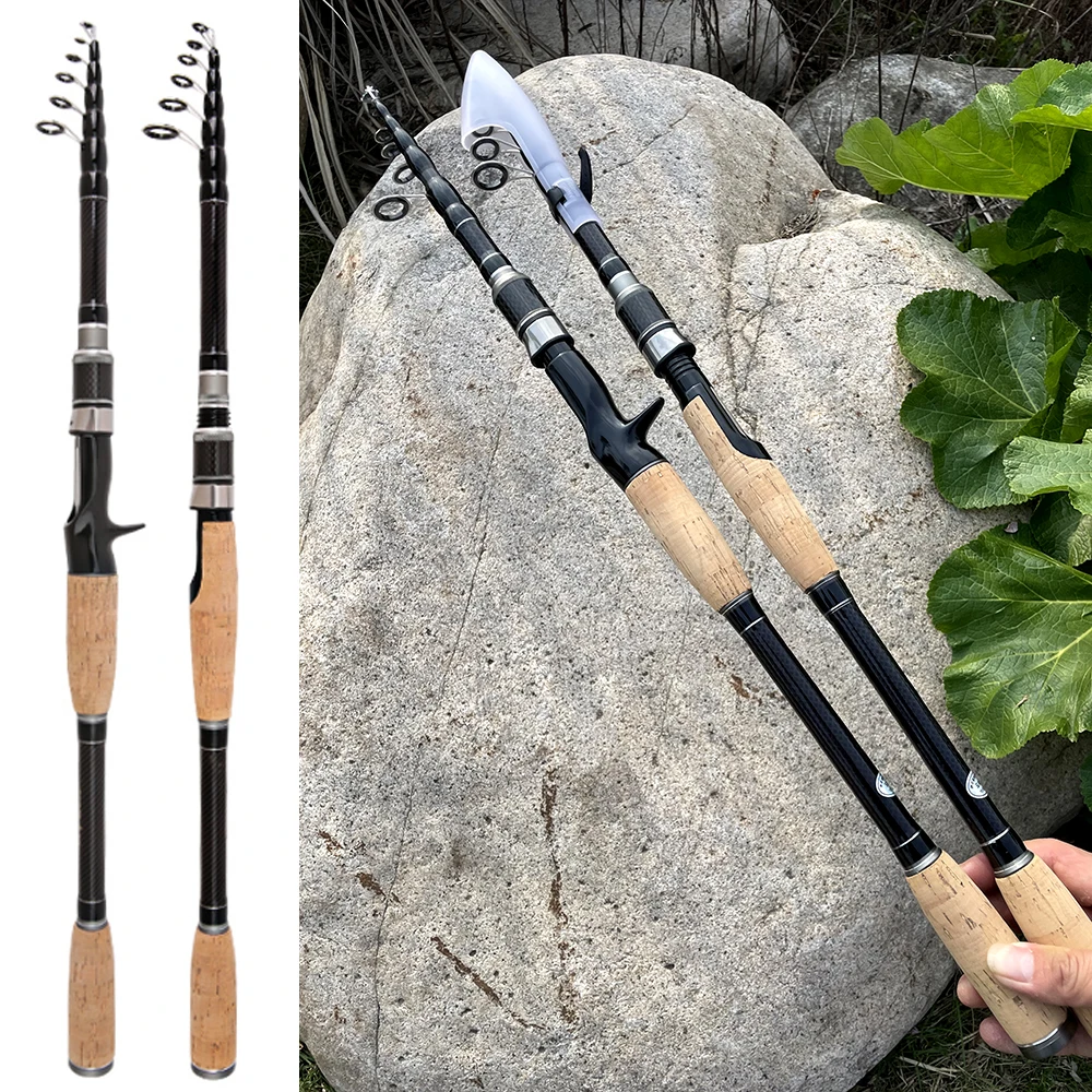 High-Quality-Carbon-Spinning-Casting-Rod-Travel-Lure-Trout-Telescopic ...
