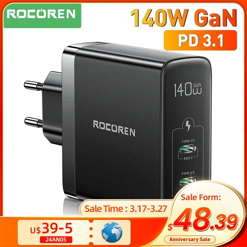 Rocoren-140W-GaN-USB-Charger-Type-C-PD-3-1-QC-Quick-Charge-4-0-3.jpg