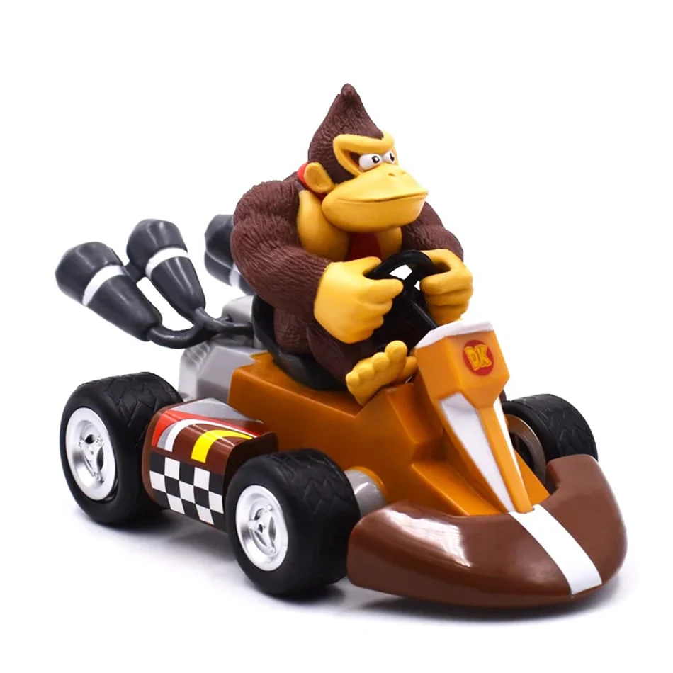 Figuras de PVC de Mario Pull Back Car, dibujos animados de Anime, Mario ...