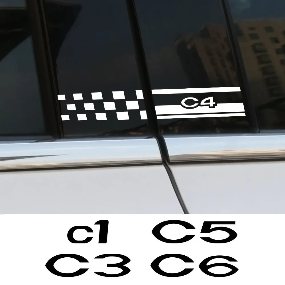 2Pcs-Car-B-Pillar-Trim-Sticker-Vinyl-Decals-Decoration-Sport-Styling ...
